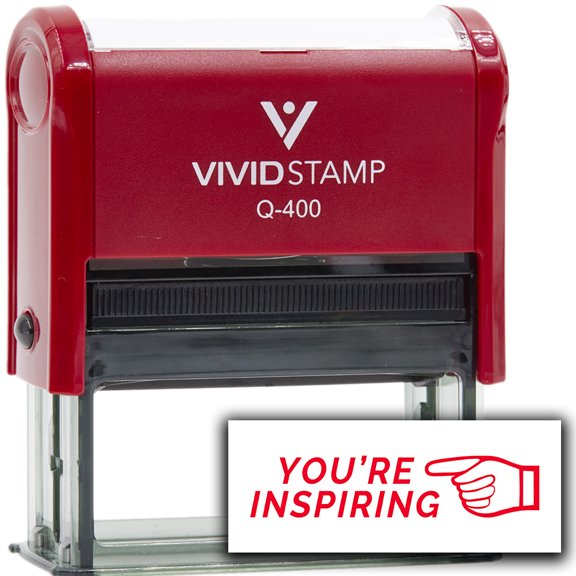 Vivid Stamp Estimate Only Self Inking Rubber Stamp (Red Ink) - Large ...