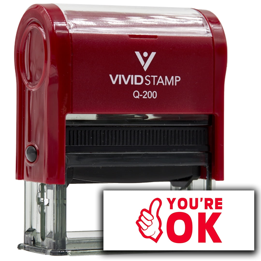 Vivid Stamp You?re OK Stamps For Grading Self-Inking Rubber Stamps (Red ...