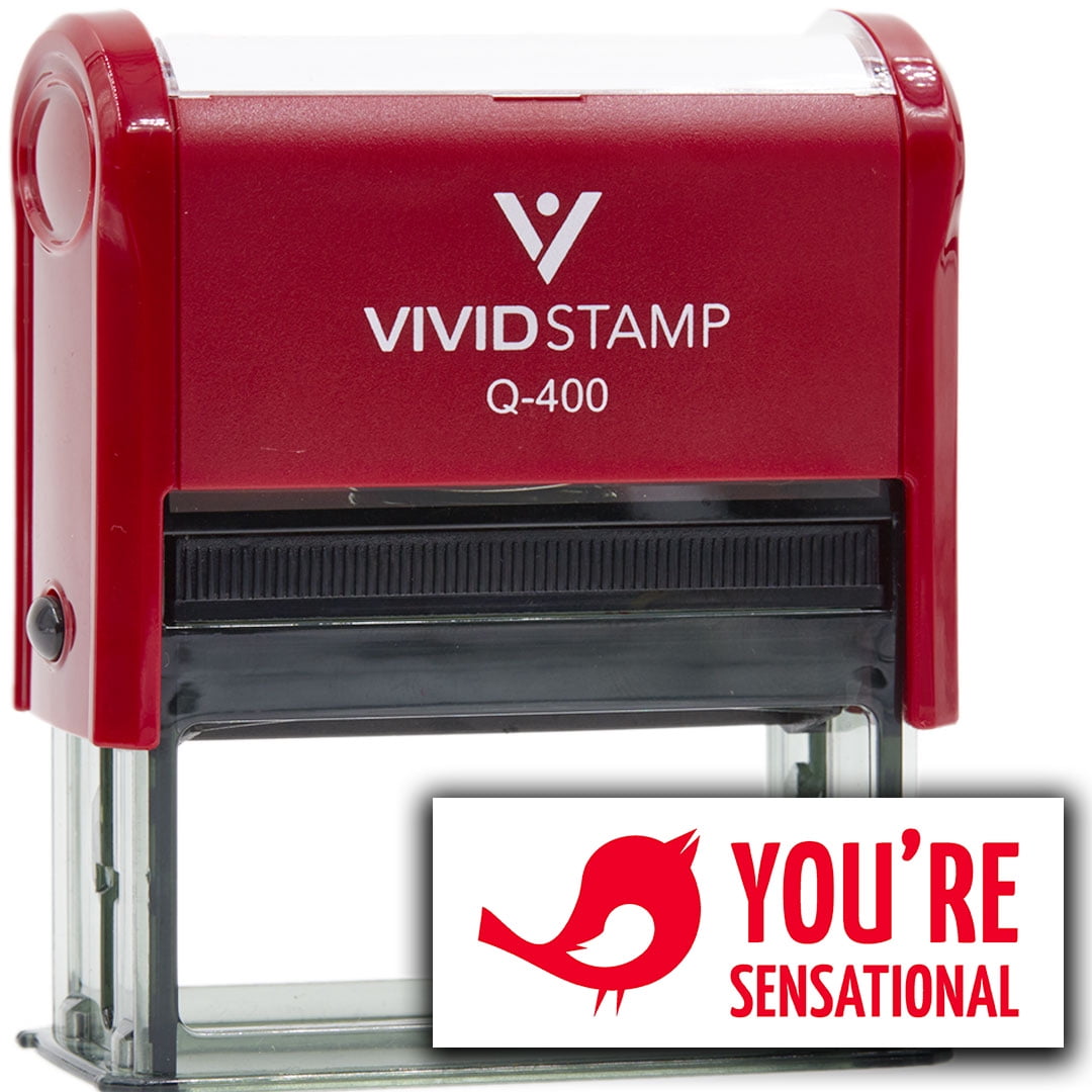 Vivid Stamp You’re Sensational Self Inking Rubber Stamp (Red Ink) - Q ...