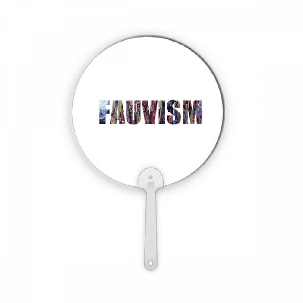 Vivid Thick Thick Fauvism Plastic Round Handheld Fan Decorations Craft ...