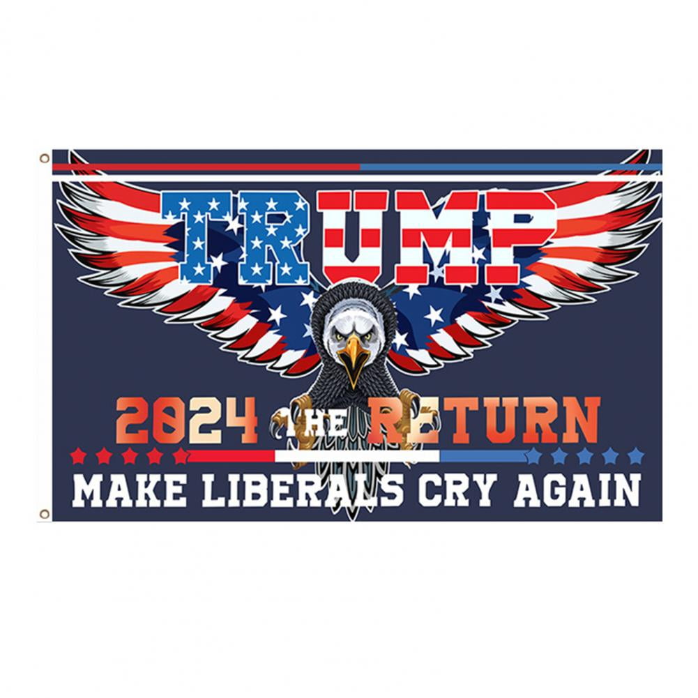 Vivid Trump Campaign Flag Double Trump 2024 Campaign Flag for Outdoor ...