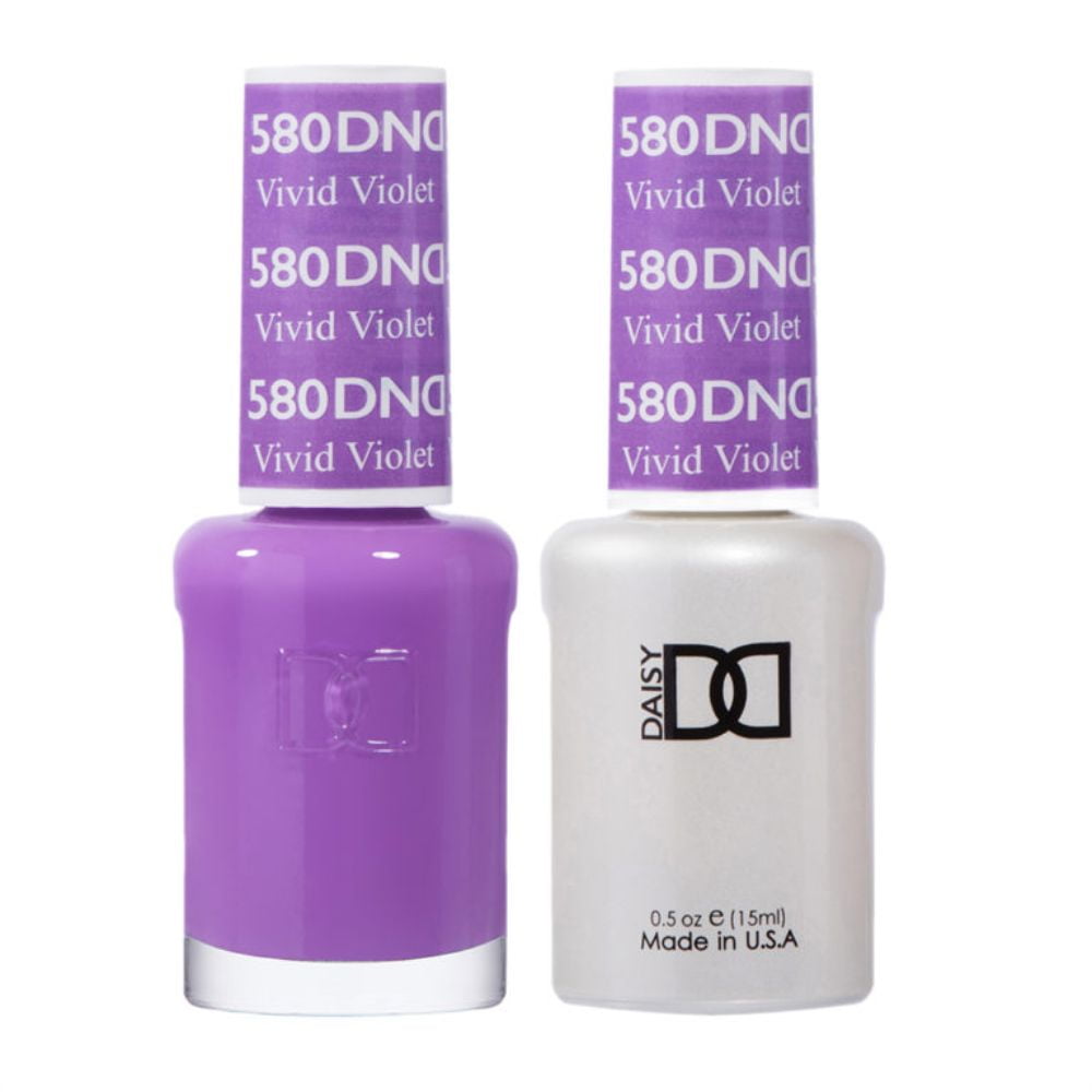 Vivid Violet #580 & Matching Polish Set - DND Gel & Lacquer - Walmart.com