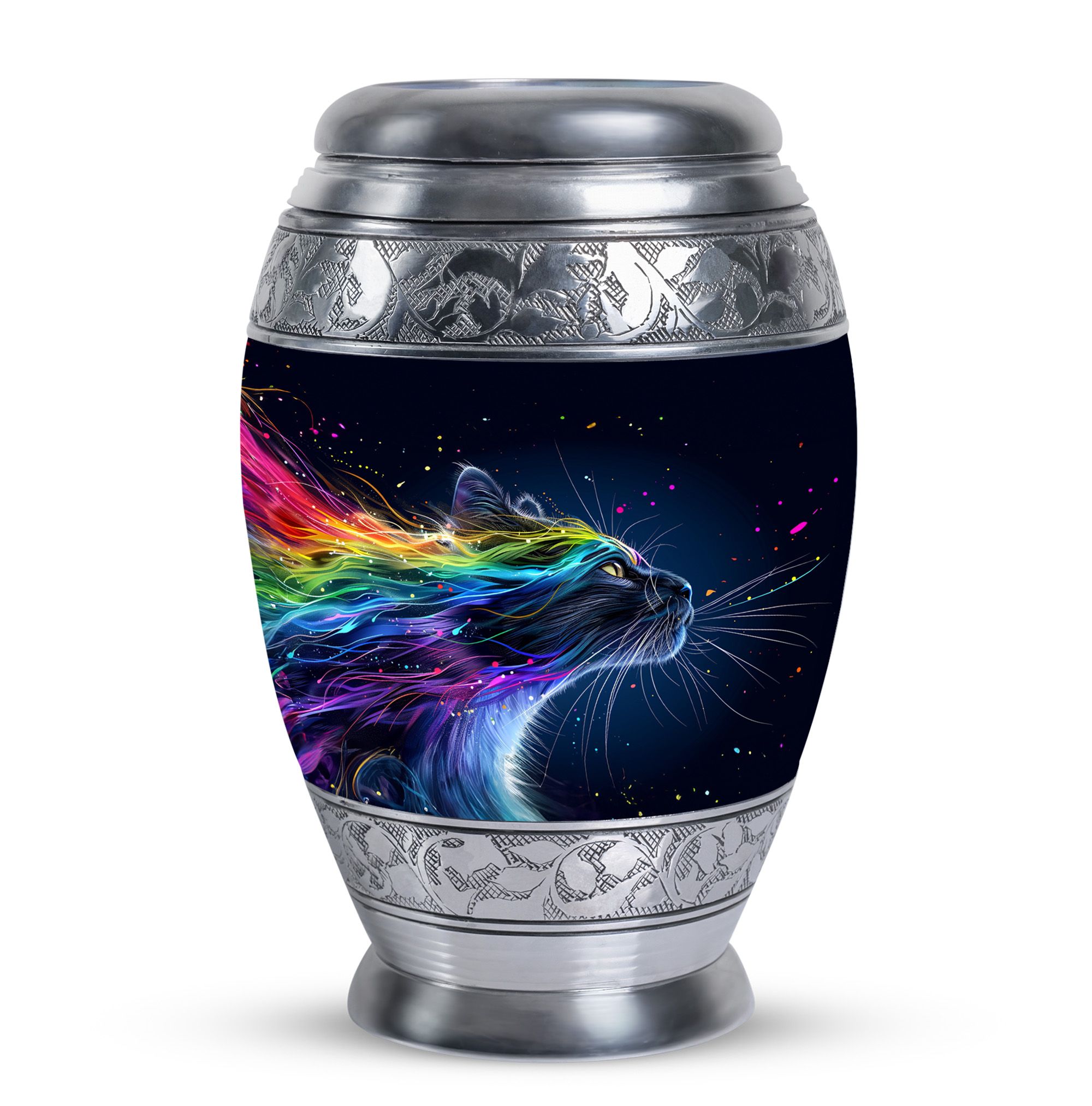Vivid Whisker Waves Cremation Cremation Urn - Cremation Containers ...