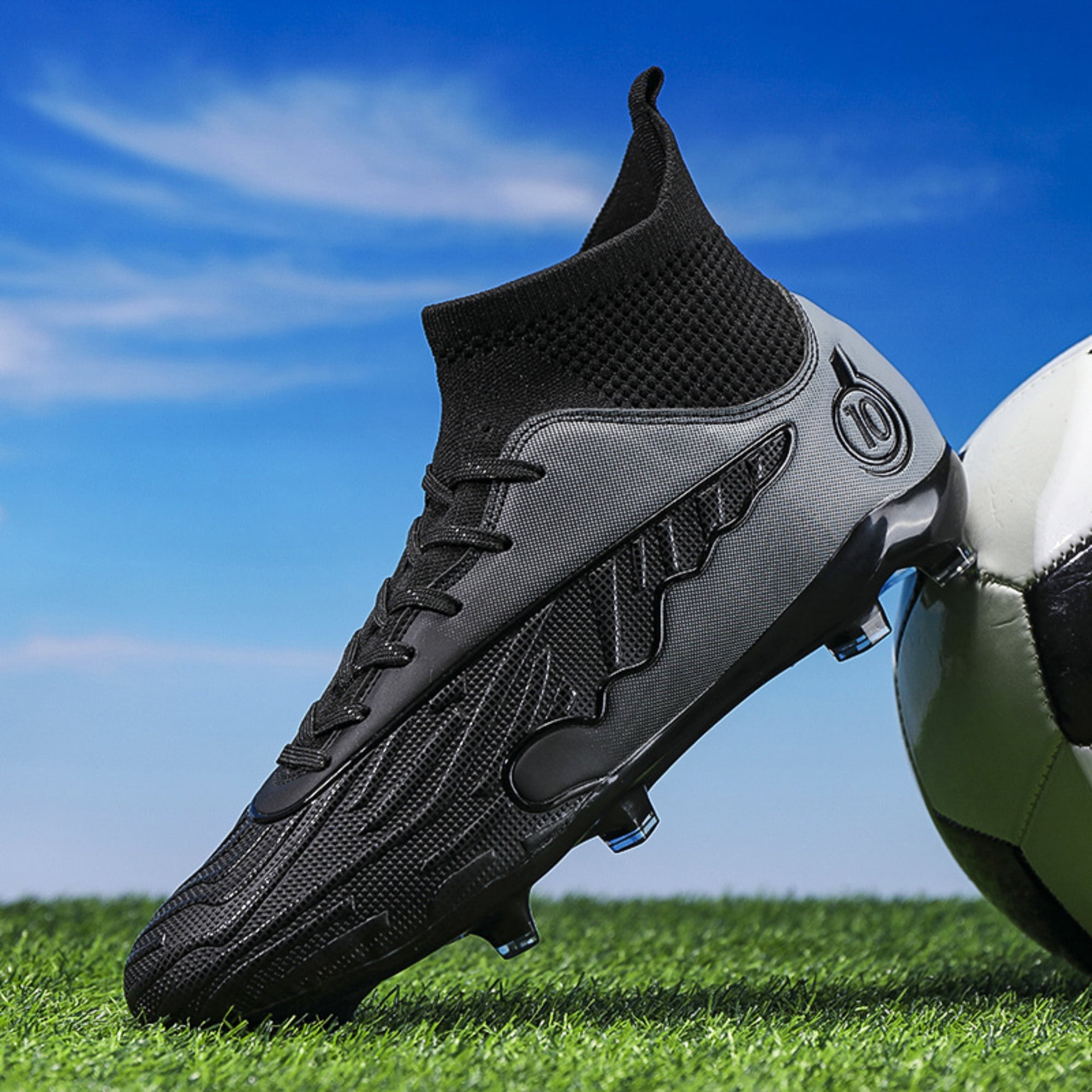 VividVelocity High-Cut Football Boots for Men & Women - AG/FG Soccer ...