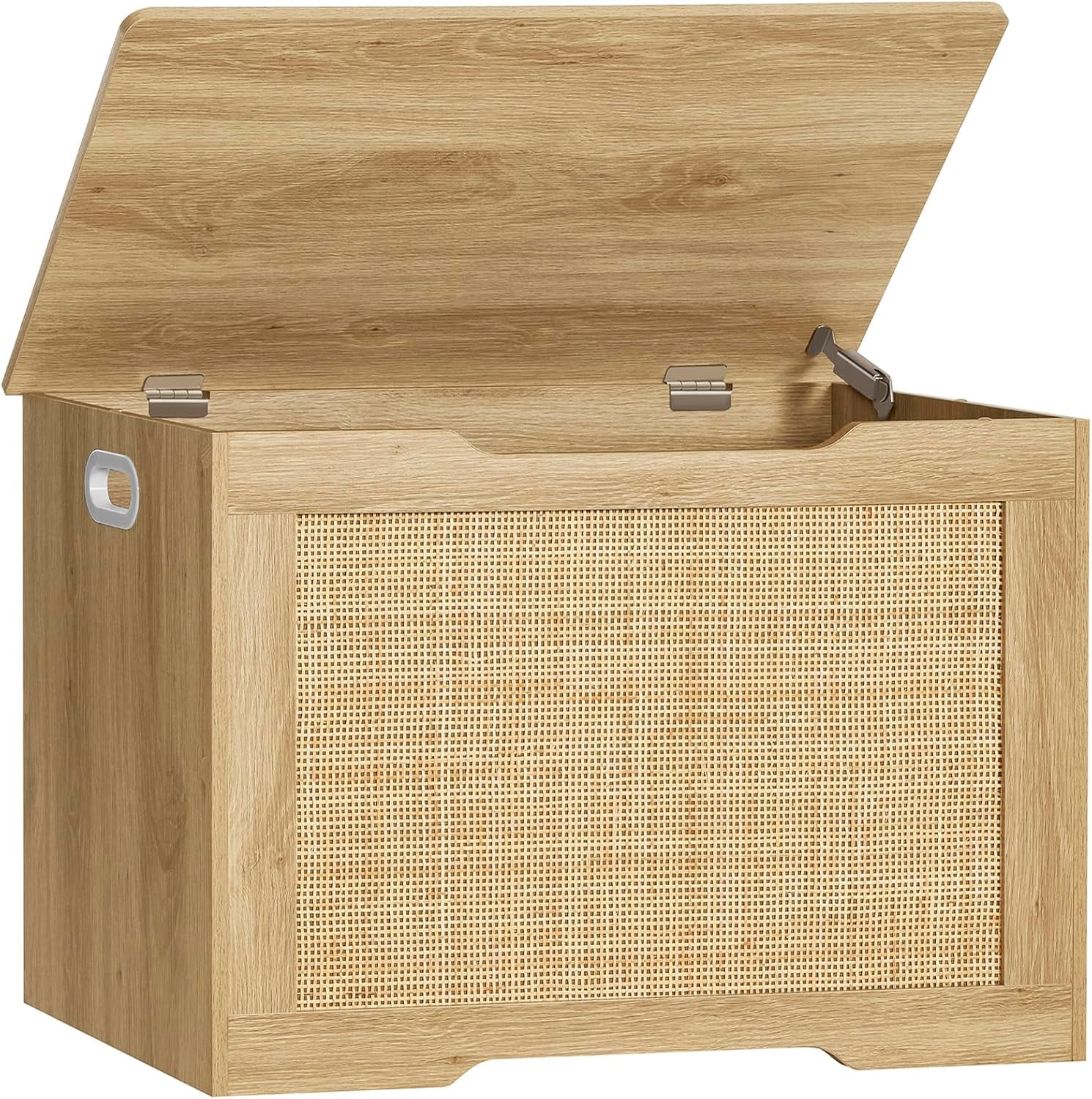 VividVibes 29.5” Storage Chest, Toy Box with Safety Hinge & Gel Bumpers ...