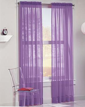 VividVibes Curtains Sheer - Linen Texture Sheer Window Covering, Light ...