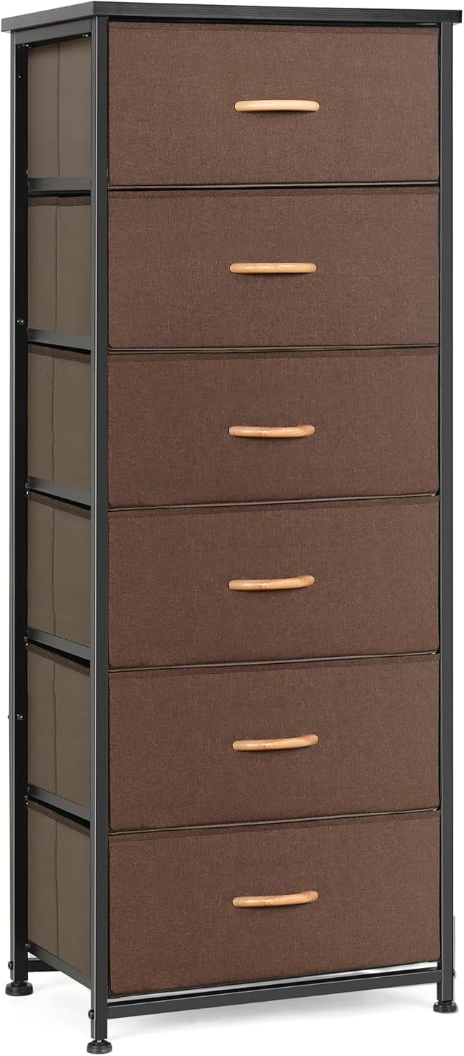 VividVibes Dresser for Bedroom, Fabric Tall Dresser & Chests of Drawers ...