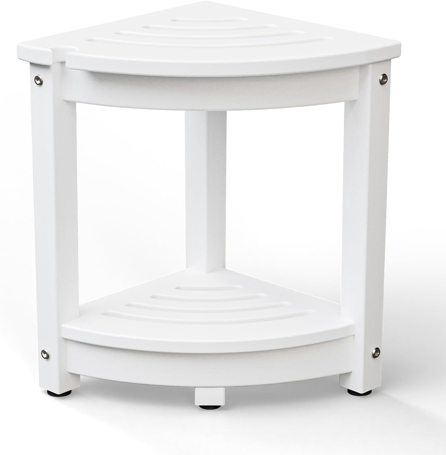VividVibes Outdoor Side Table, HDPE Space-Saving Patio Side Table ...