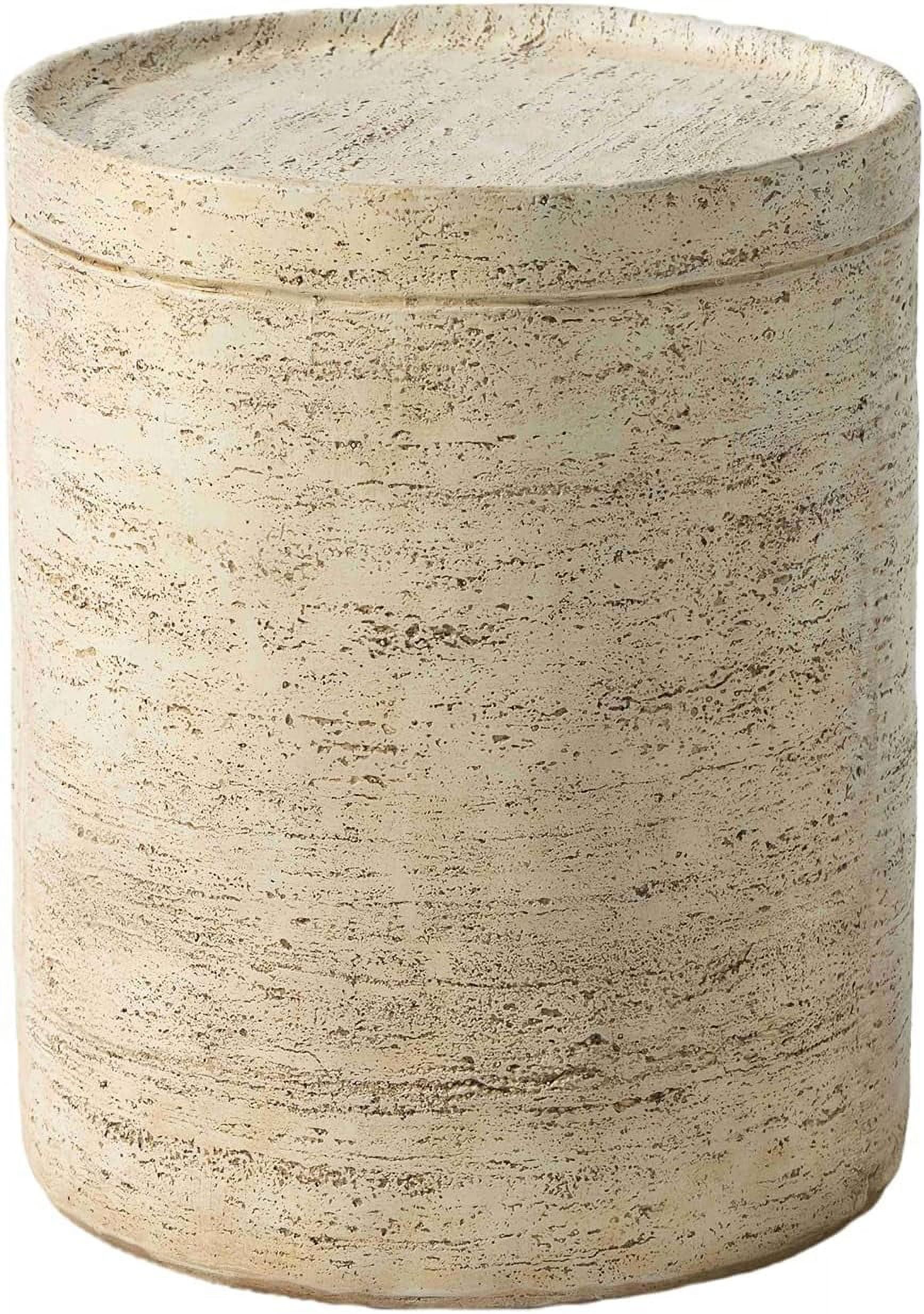 VividVibes Outdoor Side Tables for Patio, Small Concrete Accent End ...