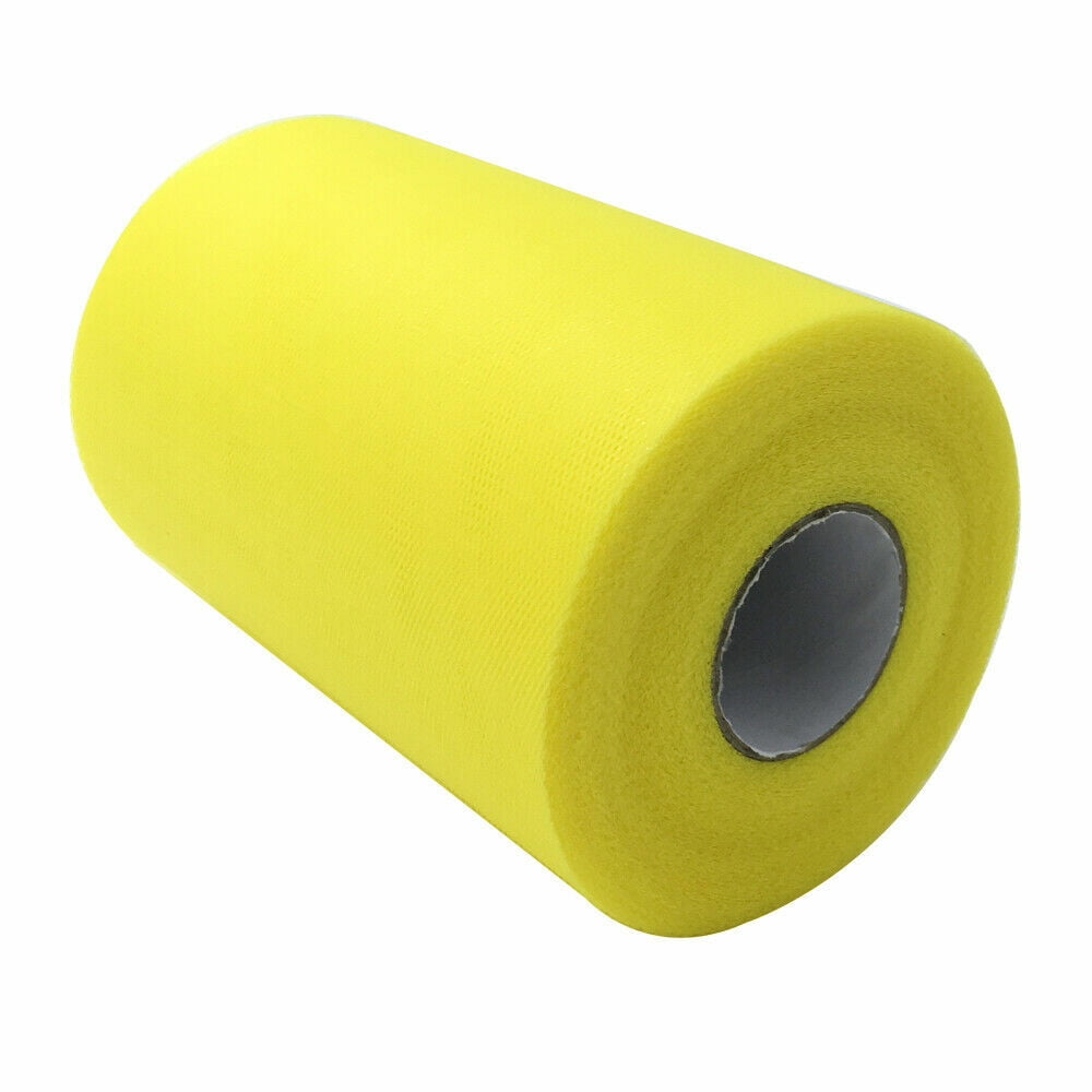 VividVibes Tulle Fabric Roll 6 Inch by 100 Yards Tulle Ribbon Sheer ...
