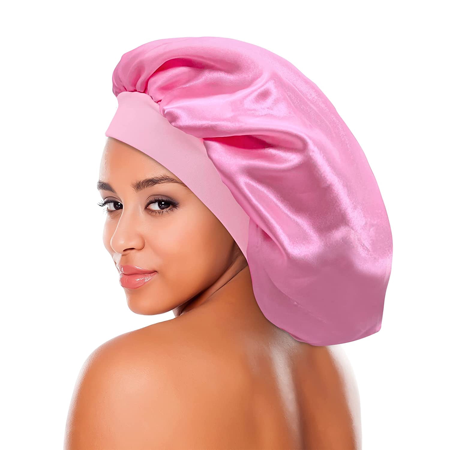 Vividreamore Satin Bonnet Silk Bonnet for Sleeping Silk Sleep Cap Hair ...