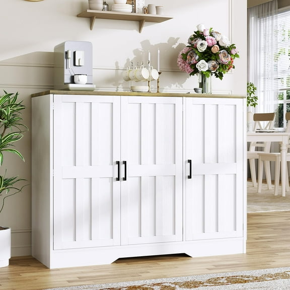 Dtwnek Sideboard Buffet Cabinet with 2 Doors, Storage Cabinet for ...