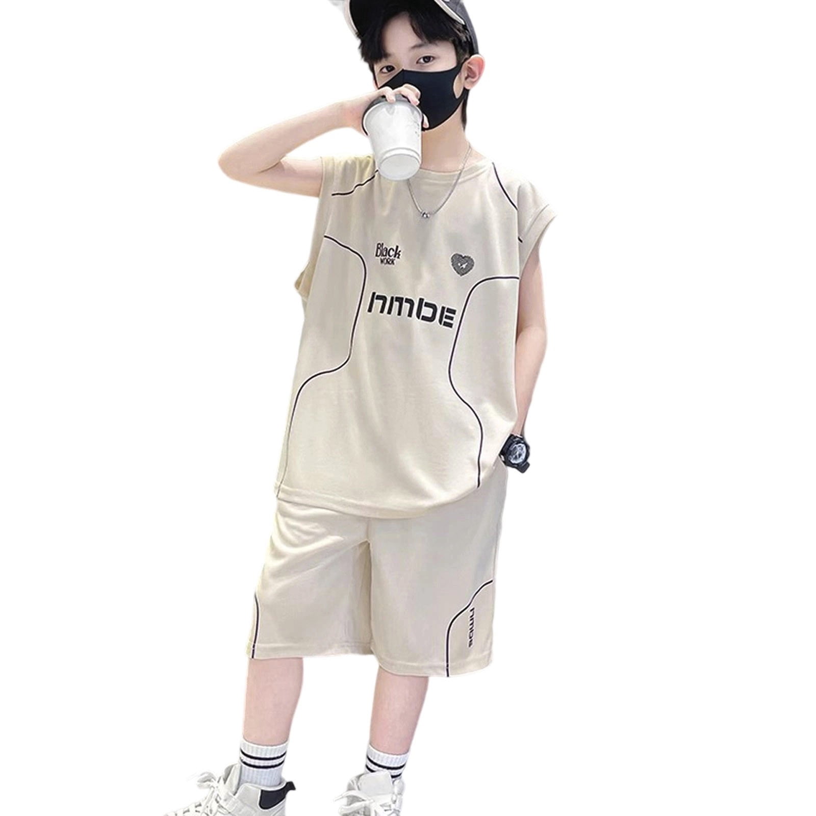 Vividxx Boys Athletic Basketball Outfits Sets Summer Lightweight ...