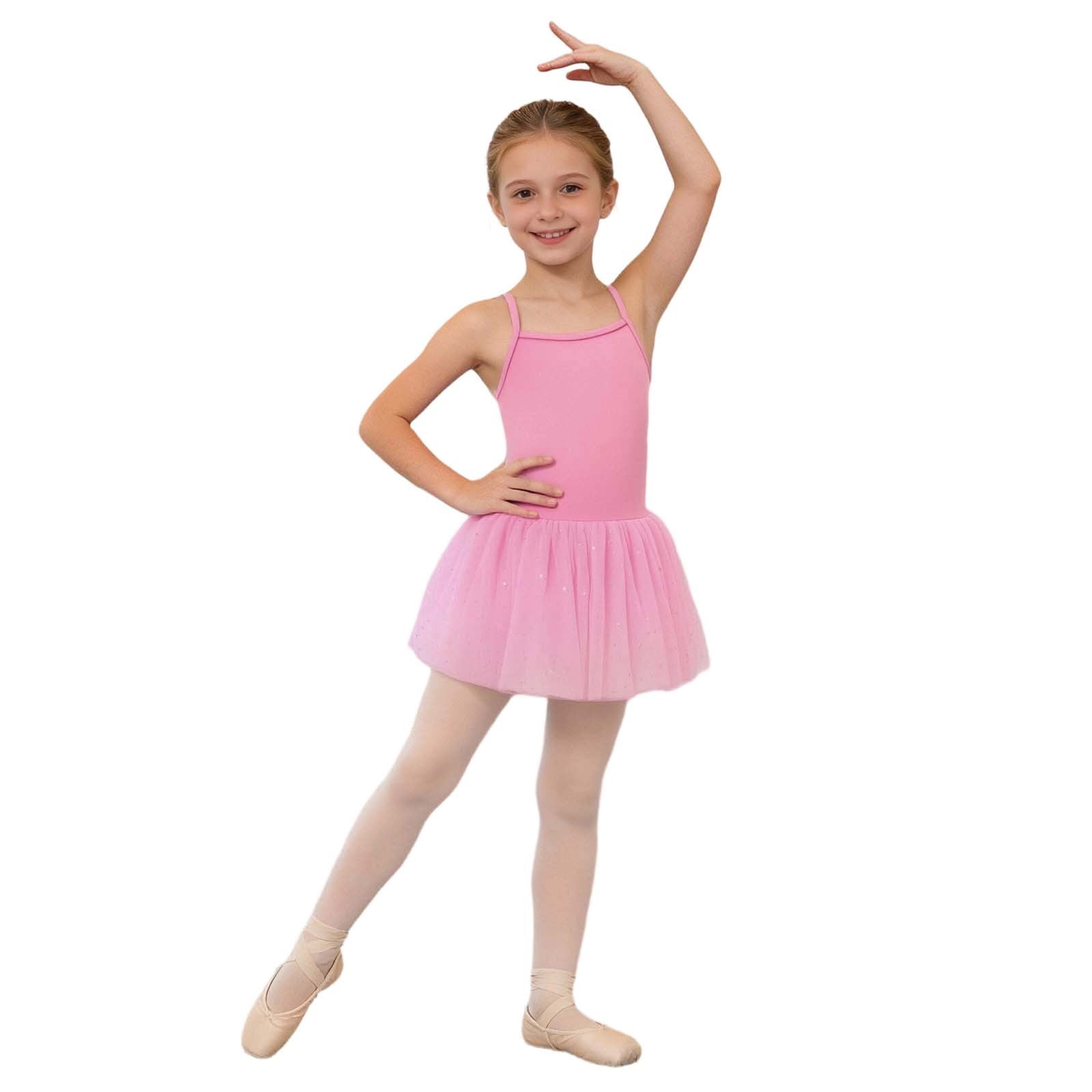 Vividxx Dresses For Girls Solid Color Ballet Dress With Straps And ...