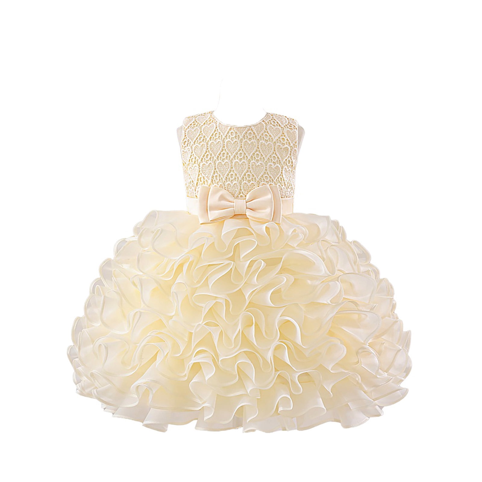 Vividxx Girls Dresses For Toddler Girls Bow Puffy Tiered Cake Dress ...