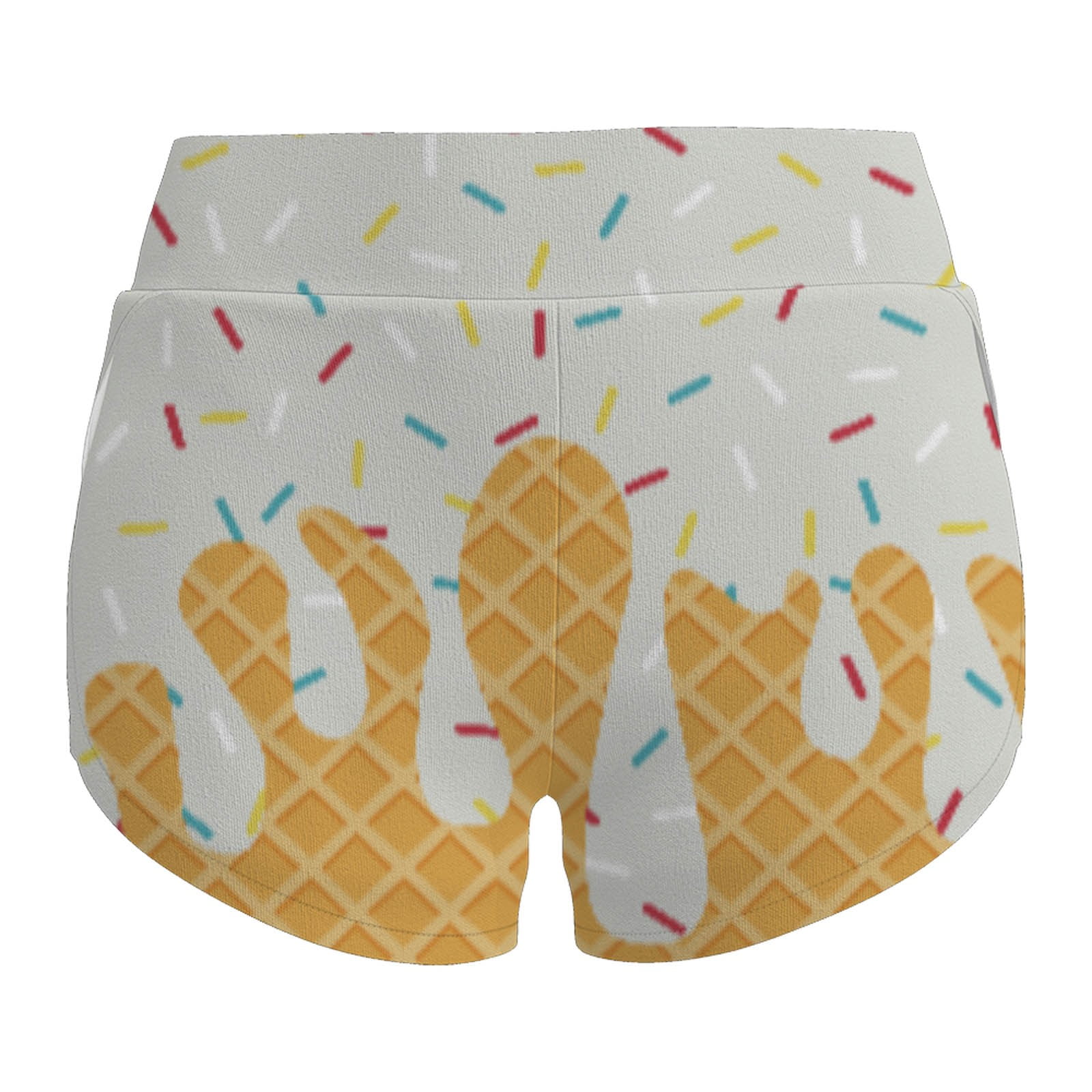 Vividxx Ice Cream Shorts Girls Summer Shorts Elastic Waist Comfortable ...