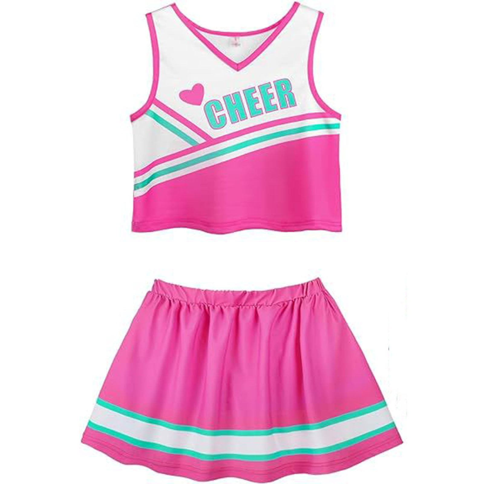 Vividxx Toddler Girl Clothes Sets Girls Cheerleading 2 Piece Sleeveless ...