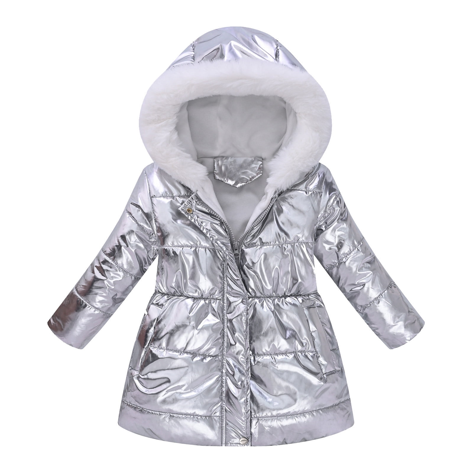 Vividxx Toddler Girls Jacket Boys Girls Winter Coat Hooded Jacket Thicken Windproof Zipper Warm ...