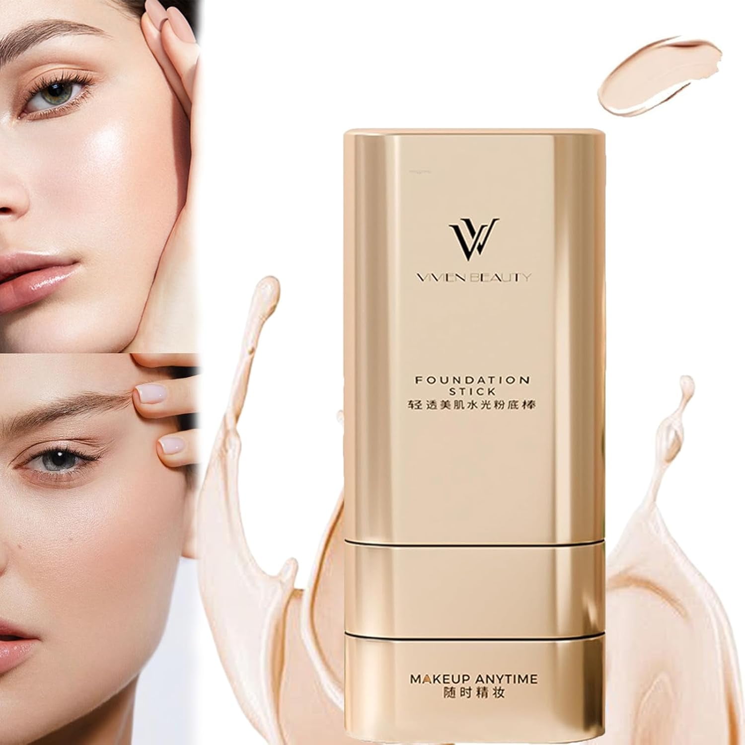 Vivien Beauty Foundation Stick, 2 In 1 Vivienbeauty Foundation, Multi ...