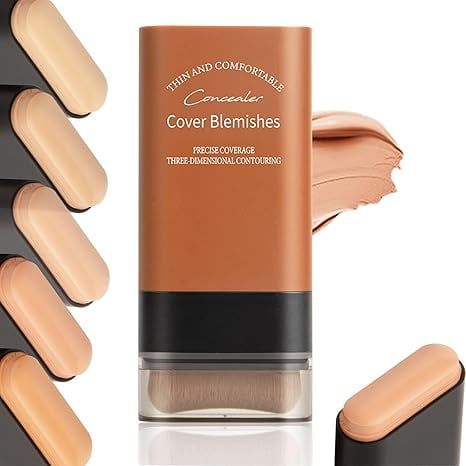 Vivien Beauty Foundation Stick, 2-in-1 Foundation Stick with Brush ...