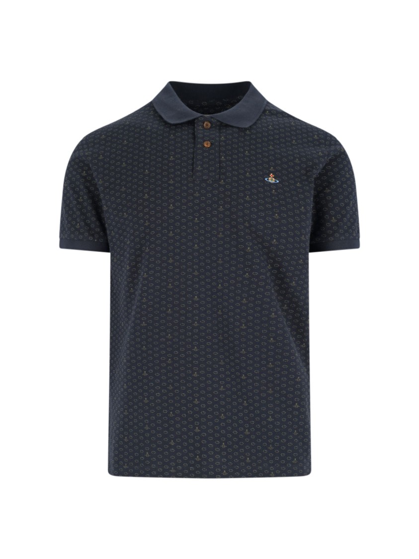Vivienne Westwood Polka Dot Cotton Polo With Classic Collar (Men's ...