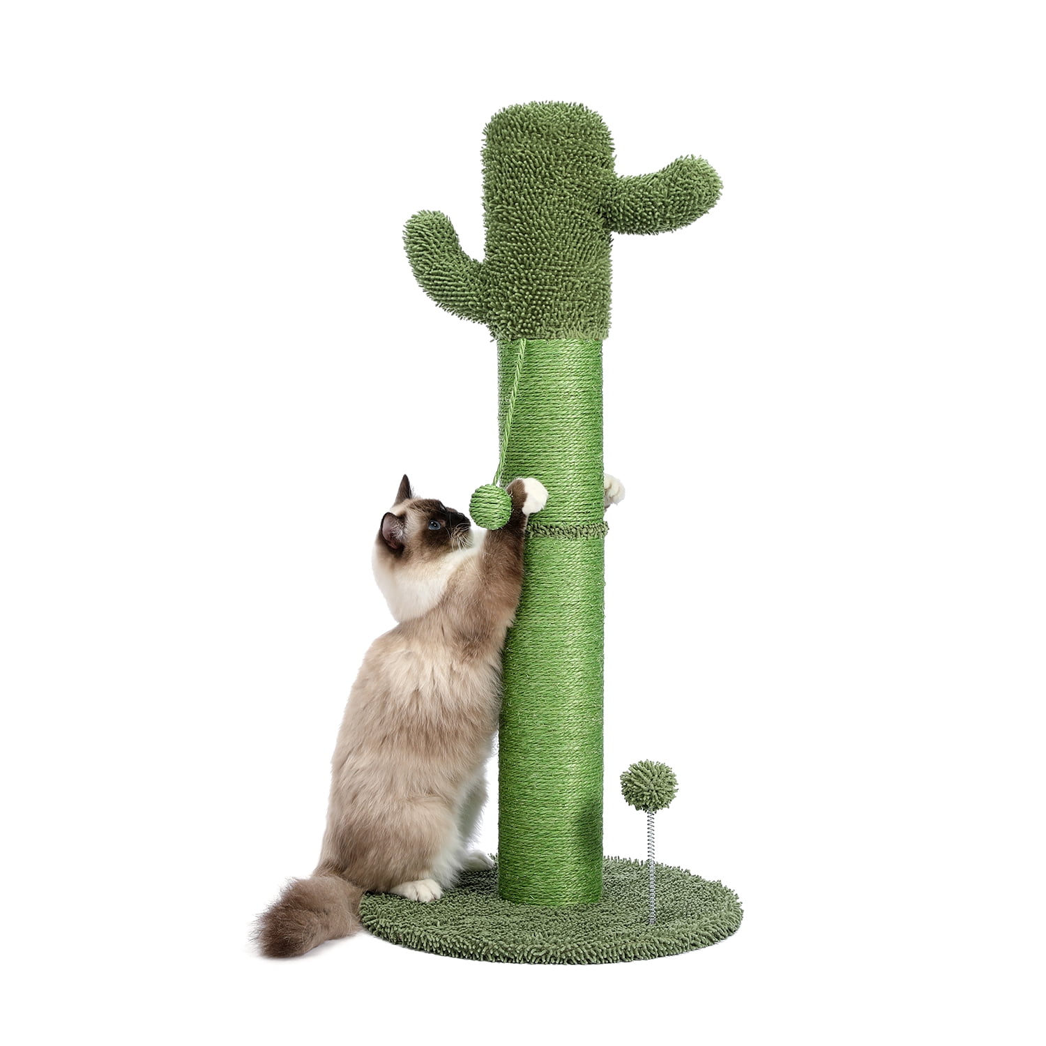 Vivifying 34" Tall Cat Scratching Post, High Posts with Natural Sisal ...