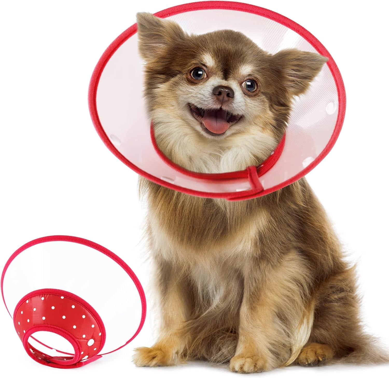 Vivifying Dog Cones for Small Dogs, Adjustable Soft Lightweight ...