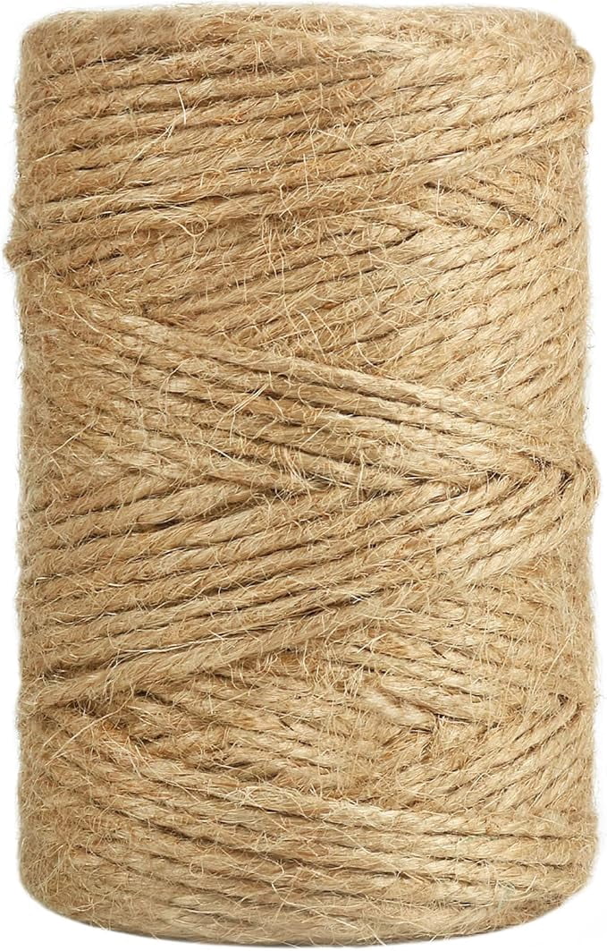 Vivifying Jute Twine, 328 Feet 3mm Strong Natural Garden Twine for ...