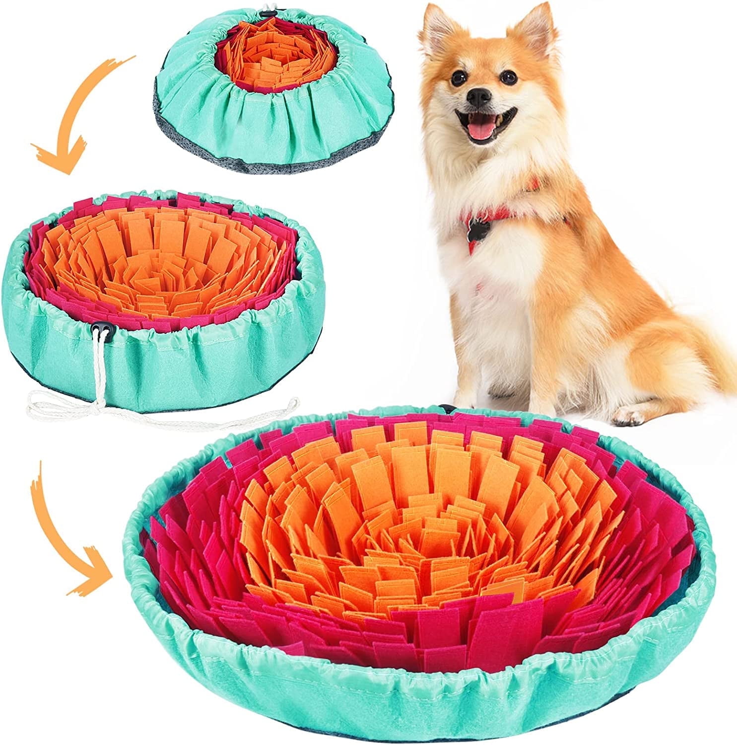 Vivifying Large Dog Snuffle Mat, Interactive Pet Food Feeding Mat ...