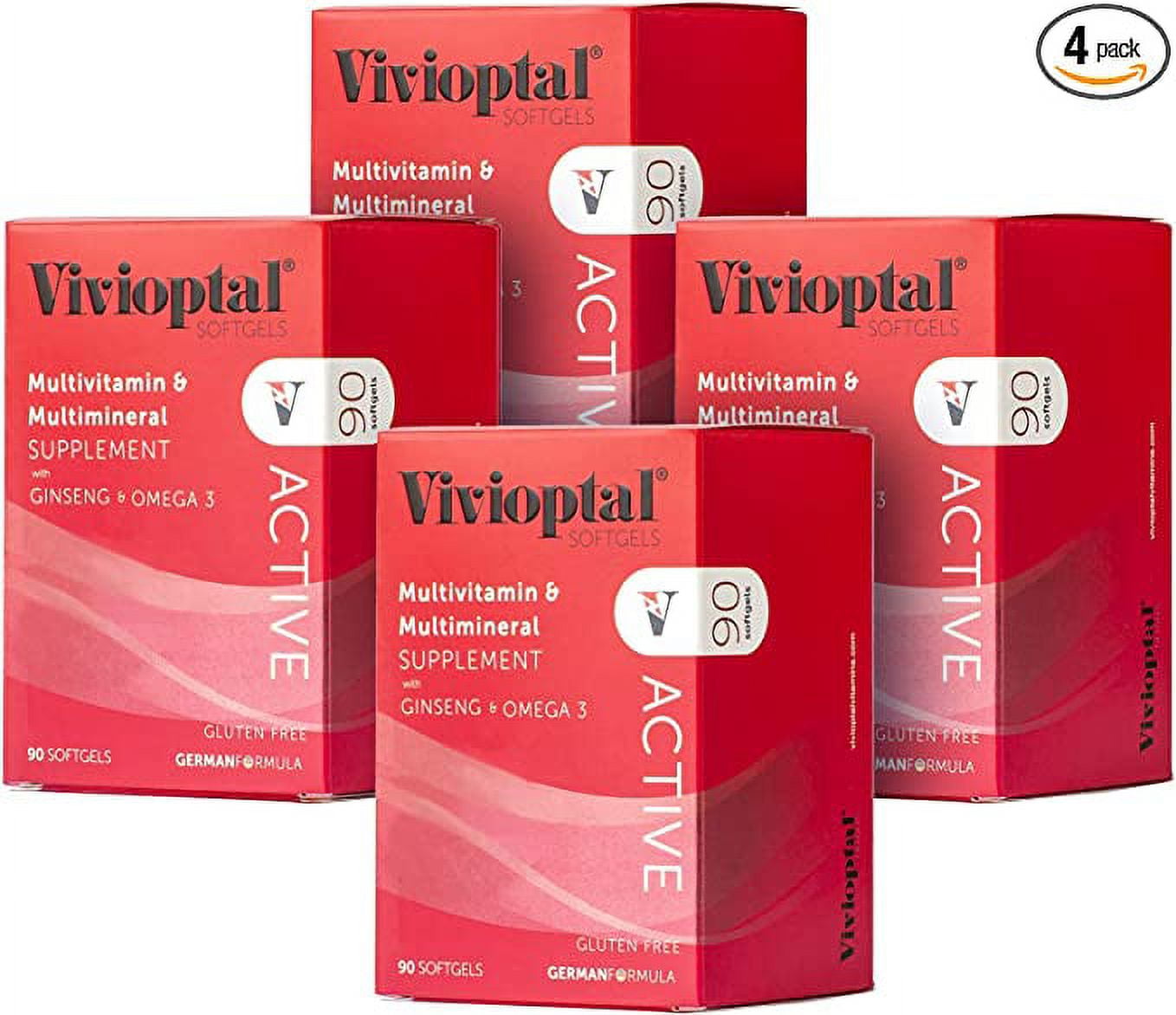 Vivioptal Active 1 Year Supply - Multivitamin & Multimineral Supplement ...