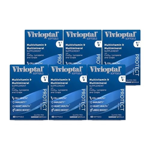 Vivioptal For Men, 60 Softgels (1 Year Supply), CoQ10, Lycopene ...