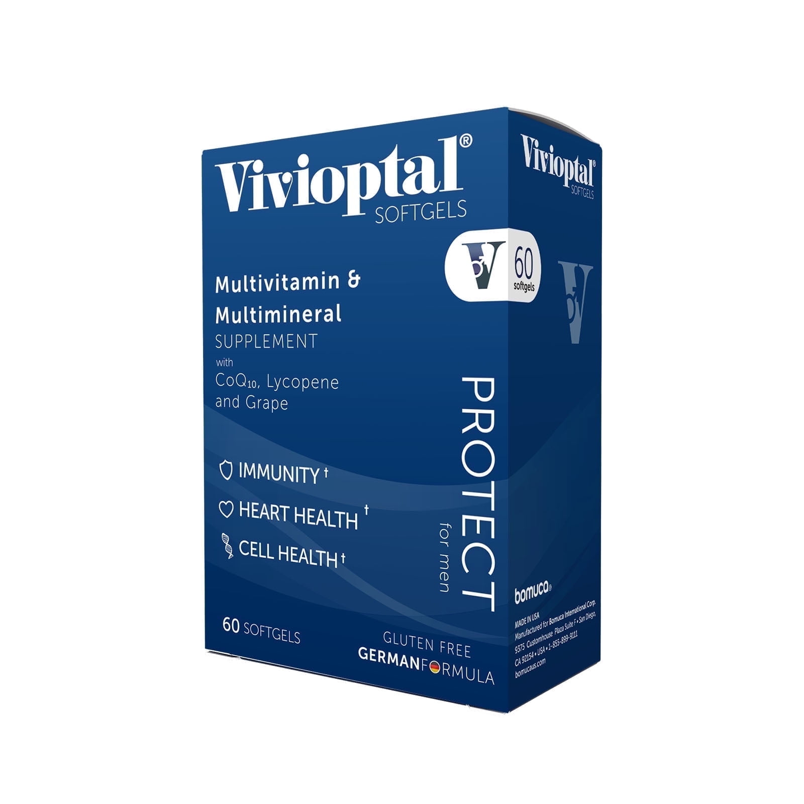 Vivioptal For Men, 60 Softgels, CoQ10, Lycopene & Resveratrol ...