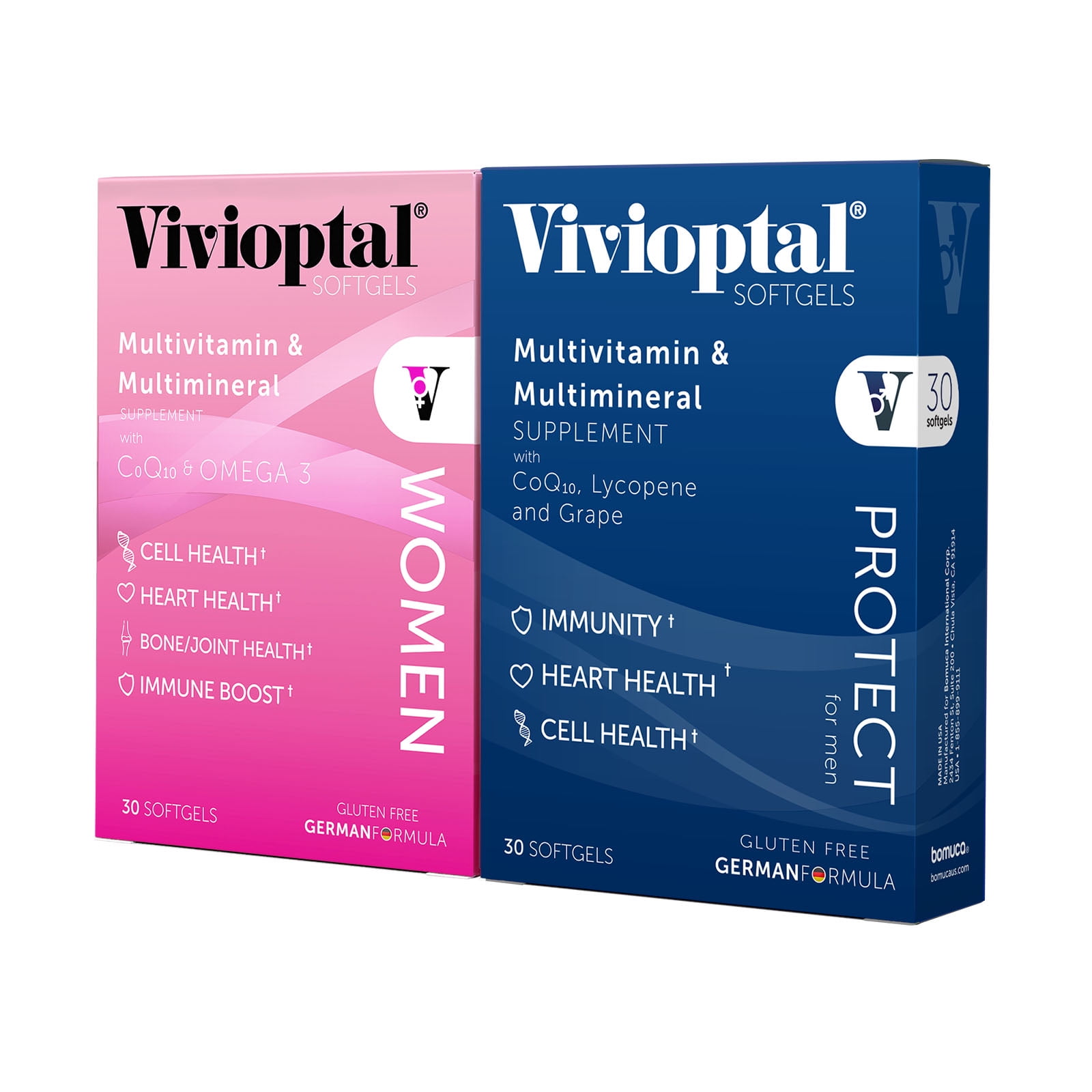 Vivioptal for Men, 30 Softgels + Vivioptal Women, 30 Softgels ...
