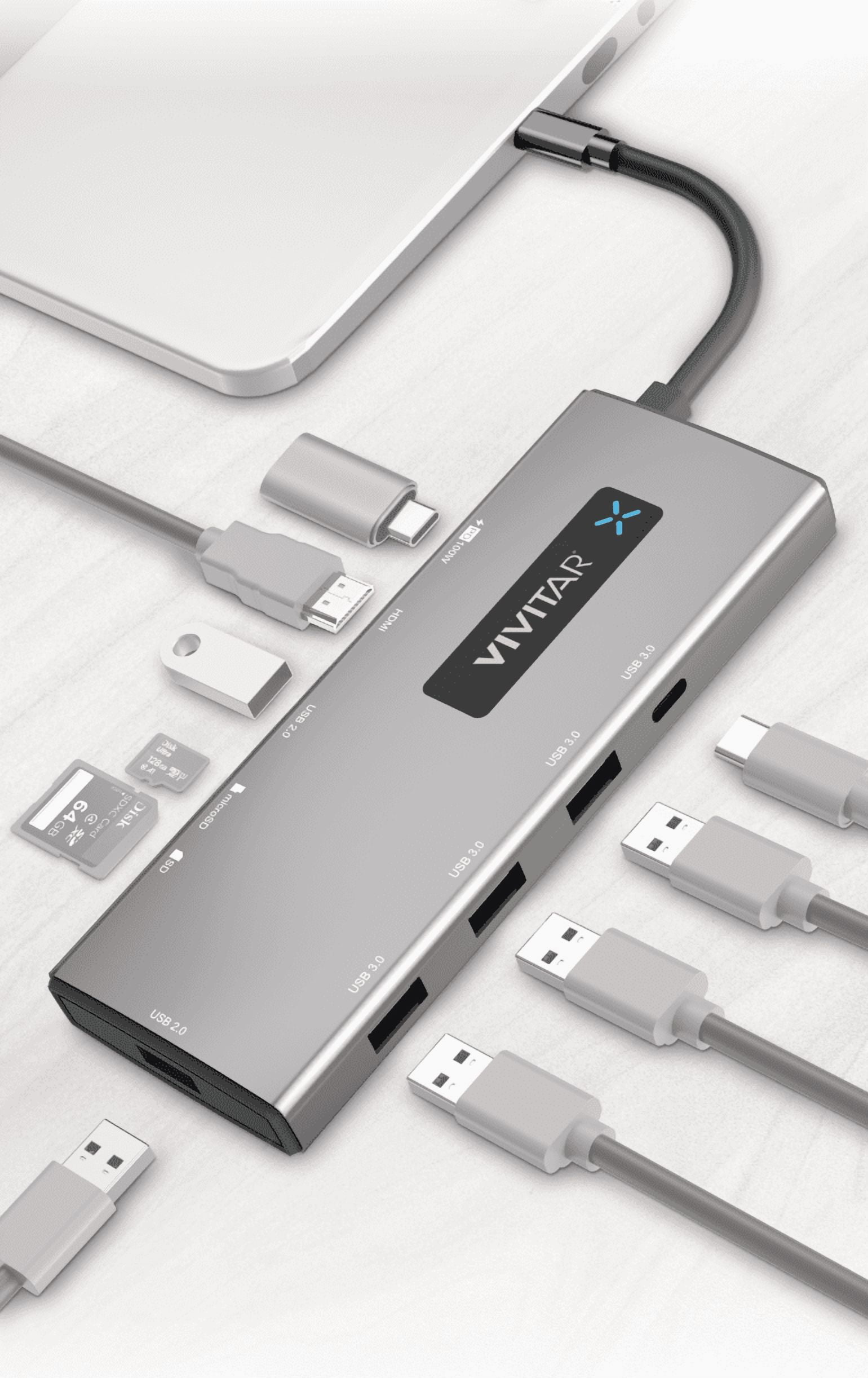 Vivitar 10-in-1 High-Speed USB Memory Card Reader – Multi-Card ...