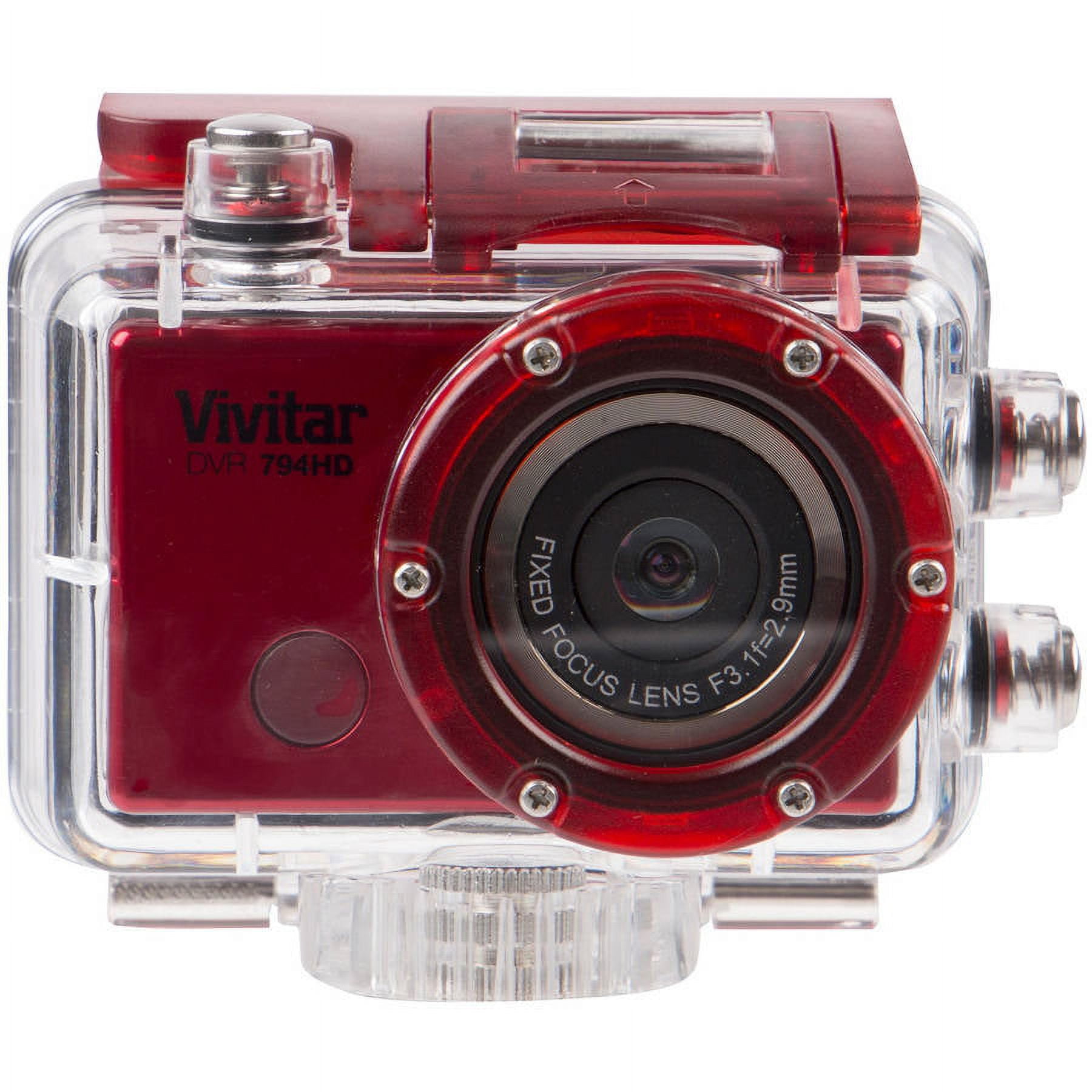 Vivitar 12.1MP WiFi Action Camera HD 1080P, Red - Walmart.com