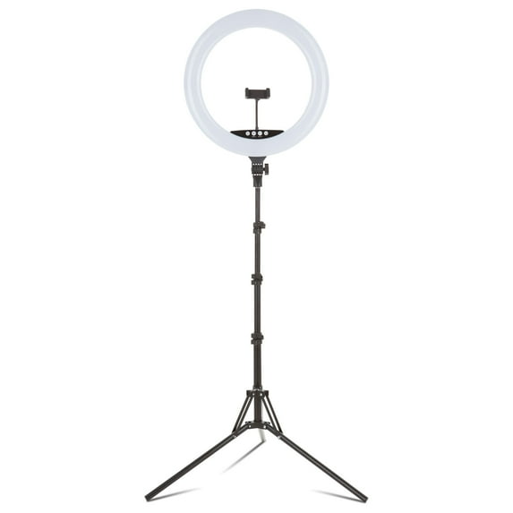 "Vivitar 18"" LED RGB Ring Light with Video Stand, Wireless Remote ...