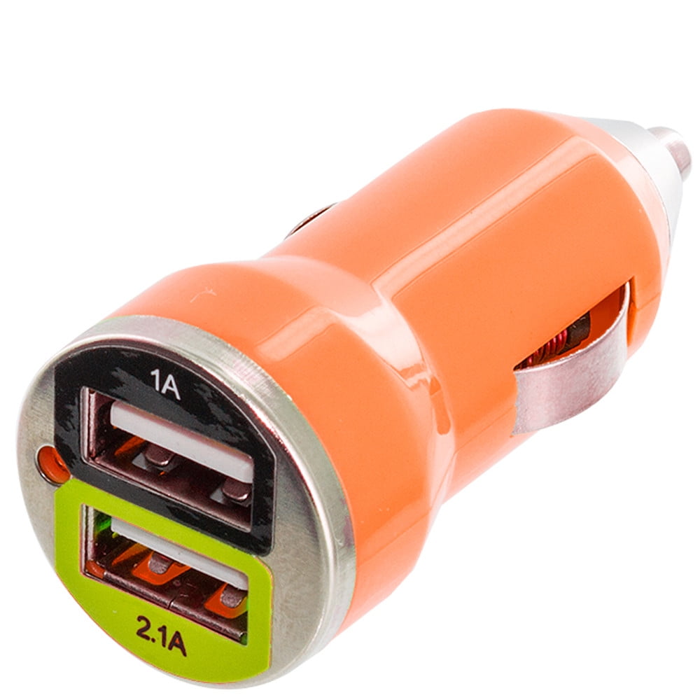 Vivitar 2 Amp Usb Car Adapter- Neon Orange - Walmart Business Supplies