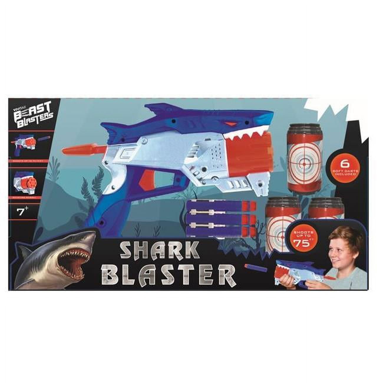 Vivitar 2358297 Shark Blaster with Foam Darts - Case of 6 - Walmart.com