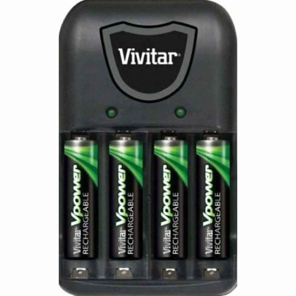 Vivitar AA/AAA Battery Charger With 4 AAA Batteries - VIV-BC-172 ...