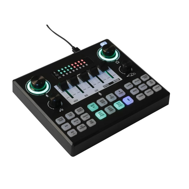 Vivitar Audio Mixer, Multiple Sound Pads & Effects for Vlogging, Black ...