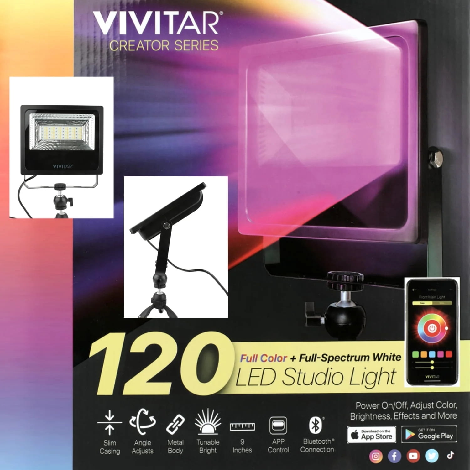 Vivitar LED On-Camera Studio Light with 120 LEDs, Nepal | Ubuy