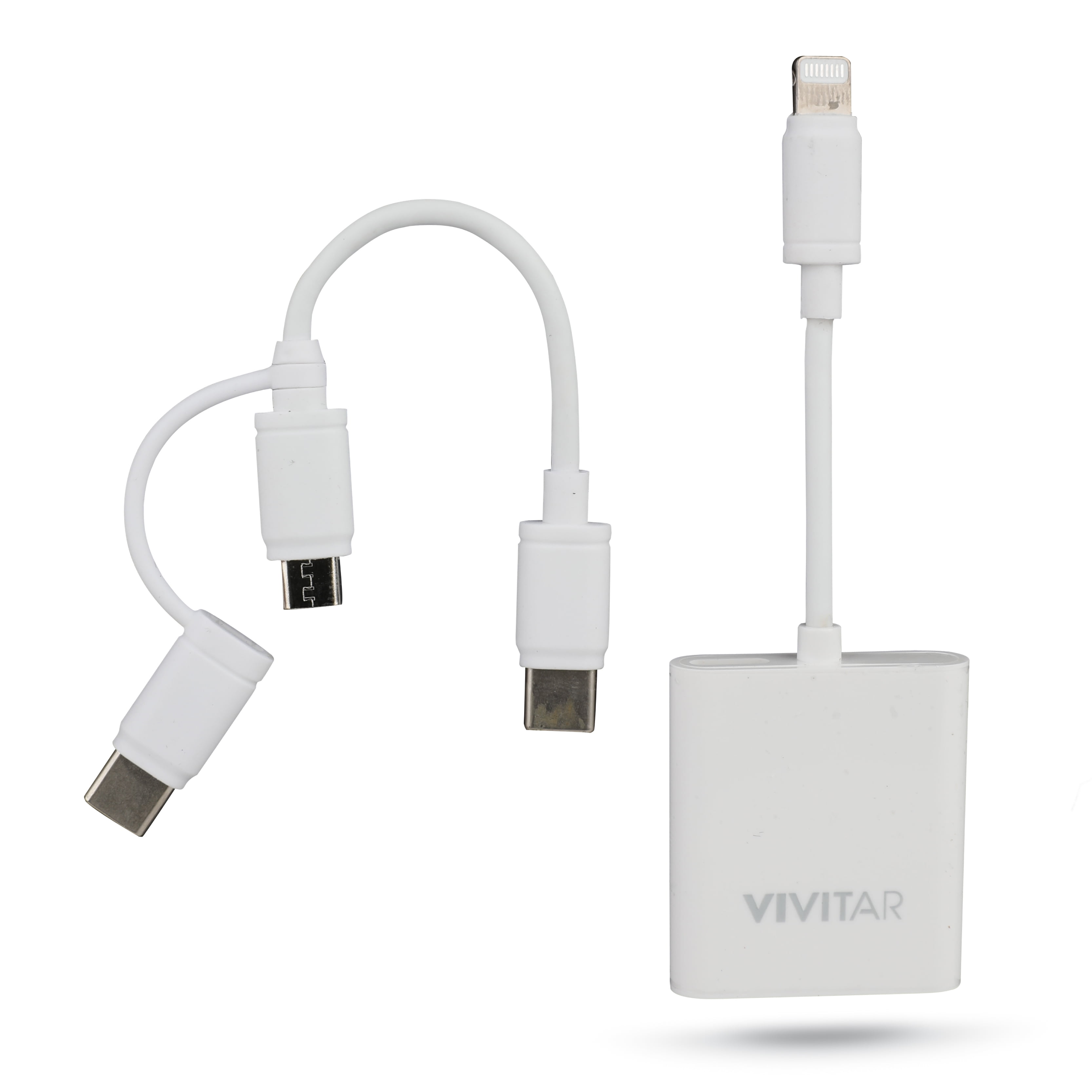 Vivitar Mobile Micro SD Compact Flash Card Reader with USB Adapter for ... Vivitar Mobile Micro SD Compact Flash Card Reader with USB Adapter for ...