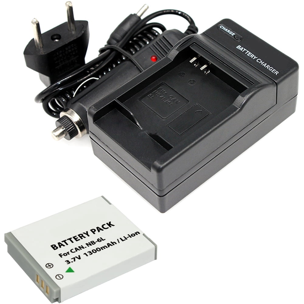 Vivitar NB-6L/NB-6LH Battery (2 PACK) and Charger Kit for CANON ...