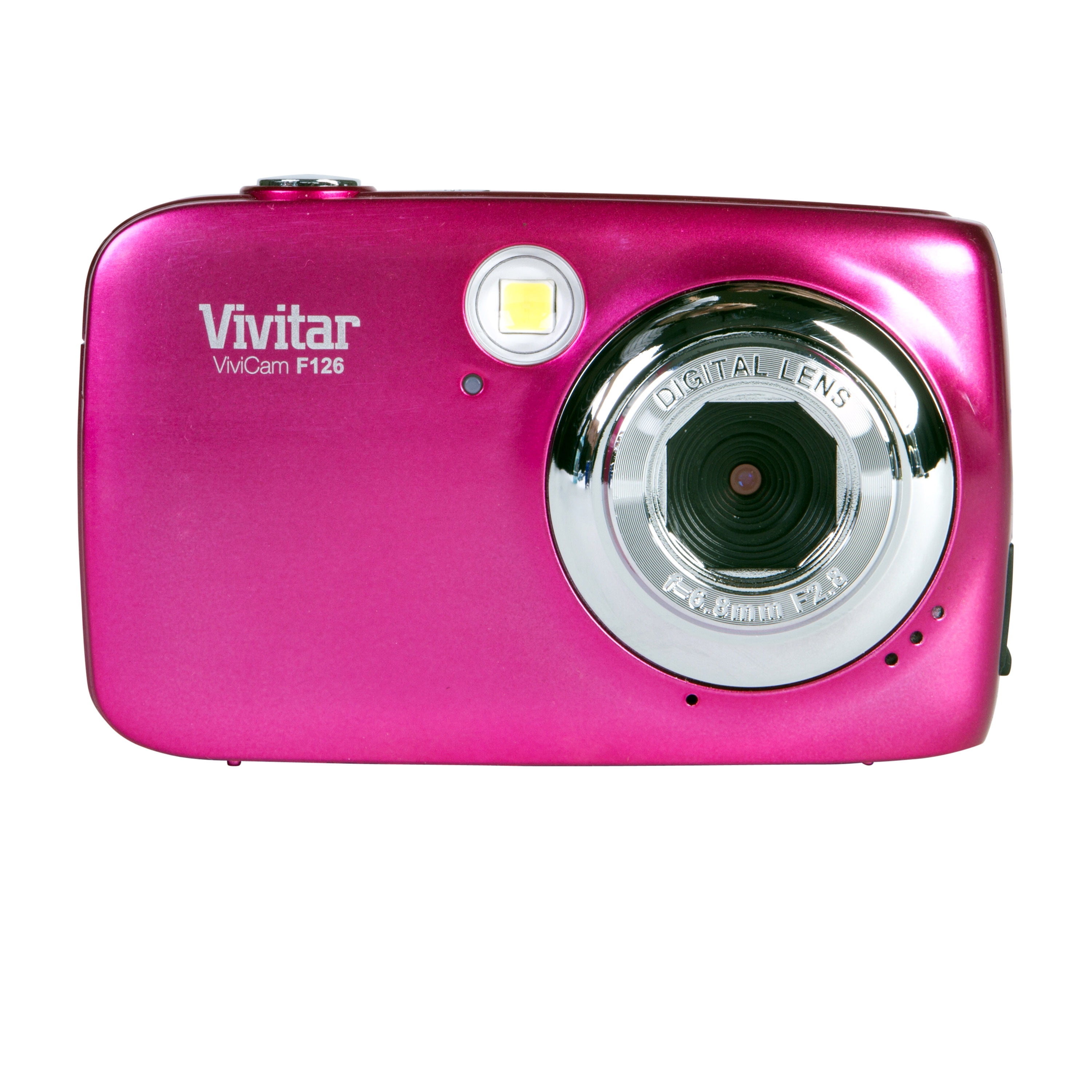 Vivitar Pink ViviCam VF126-PNK-WM Digital Camera with 14 Megapixels ...