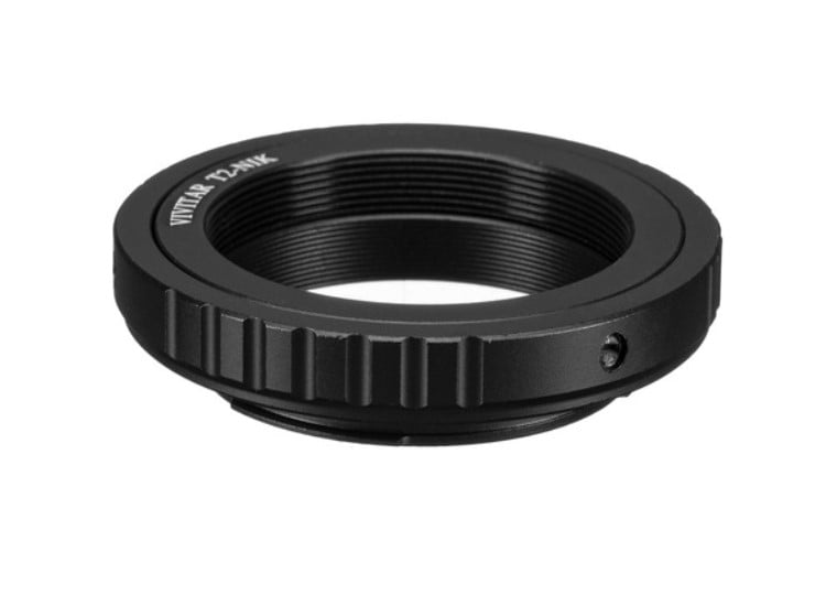 Vivitar T2 Lens Adapter Compatible with Nikon, F-Mount to T-Mount ...