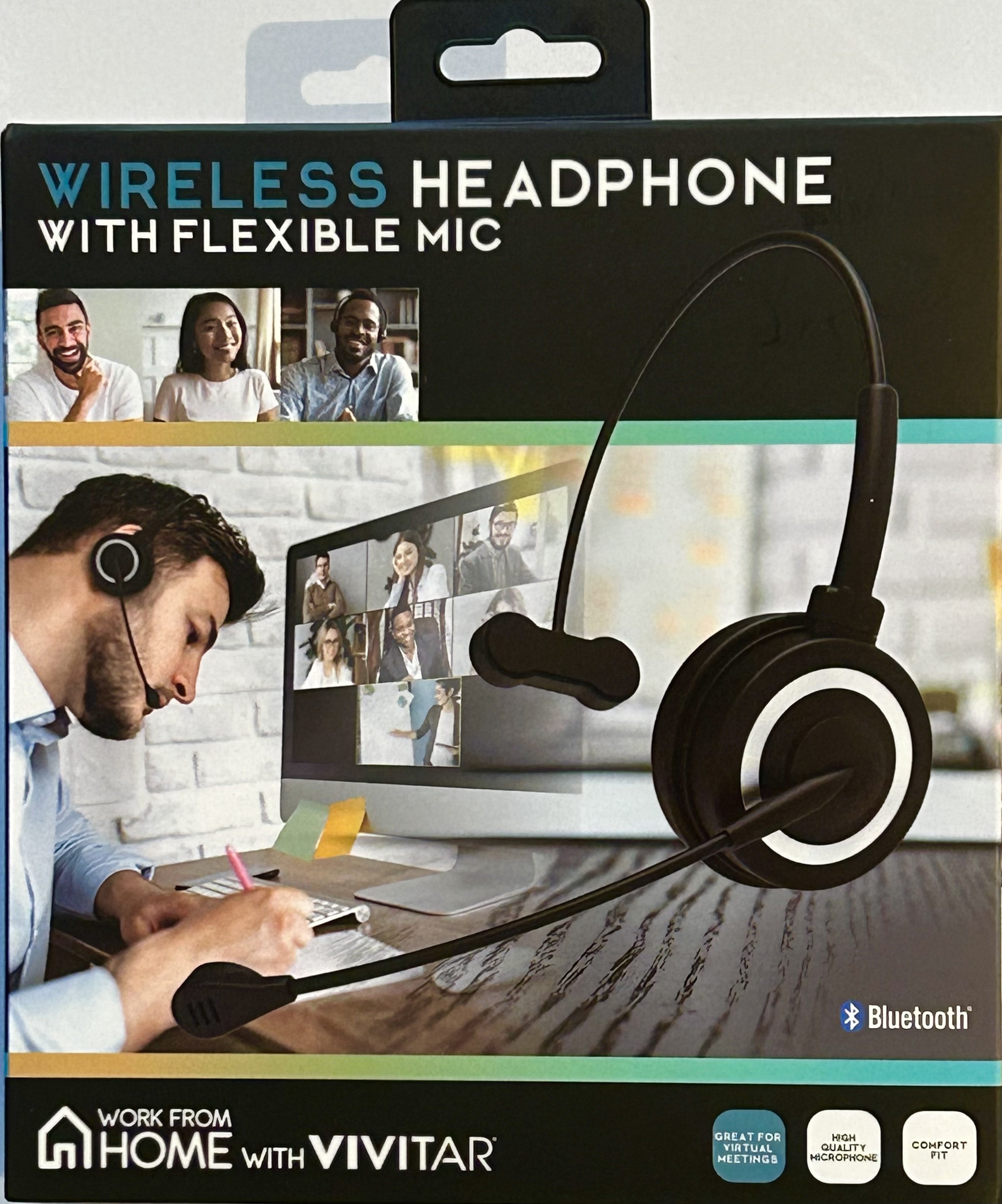 Vivitar Headphone with Flexible Mic VR Headset Kit for Bluetooth ...