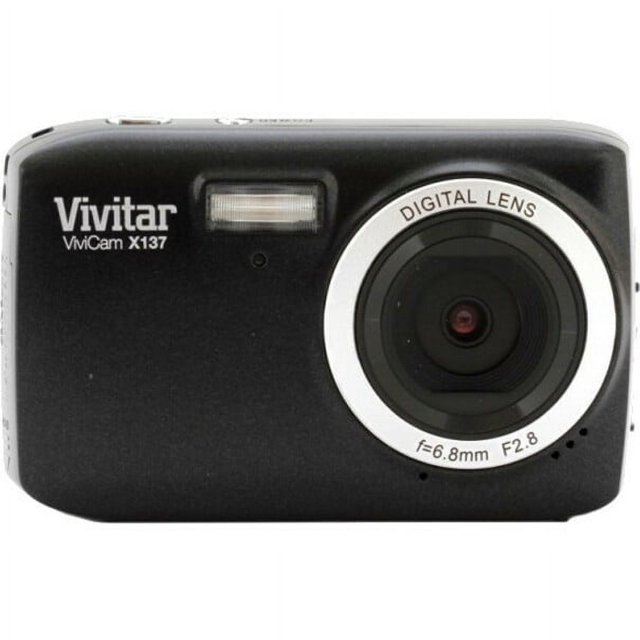Vivitar ViviCam X137 10.1 Megapixel Compact Camera, Black - Walmart.com