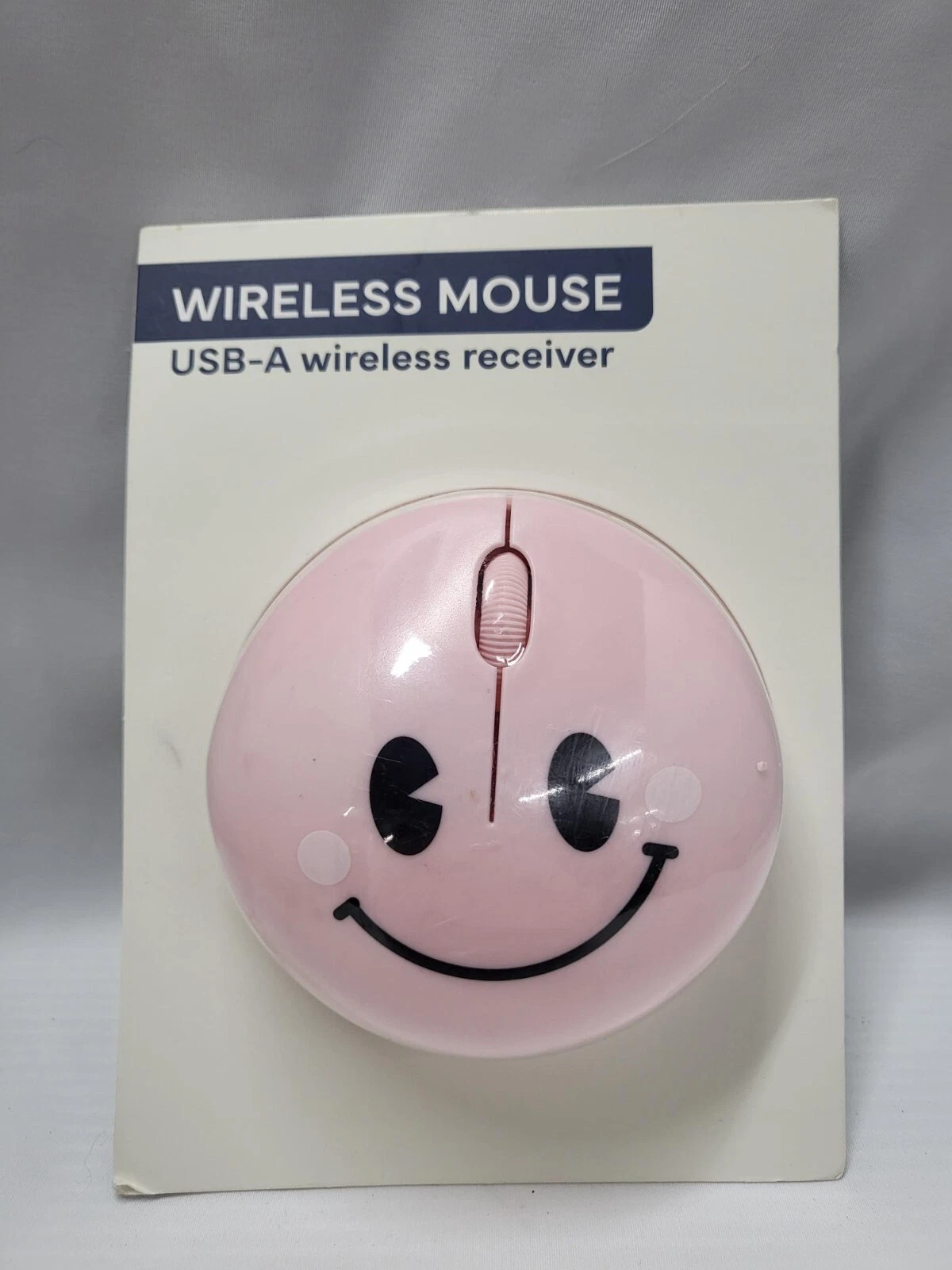 Vivitar Wireless Usb-A Wireless Receiver Smiley Face Mouse: Computer ...