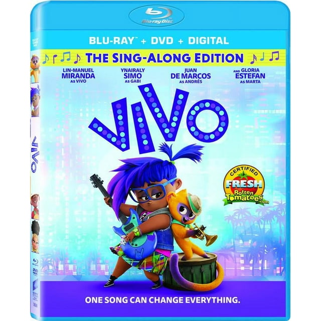 Vivo Animated Adventure Blu-ray, DVD, Digital Copy: Sony Pictures ...