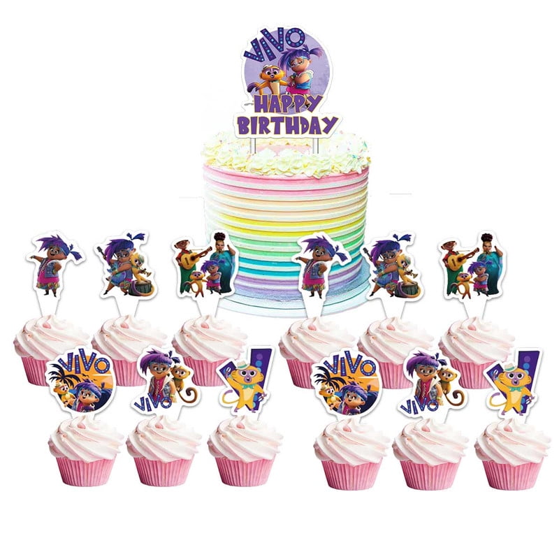 Vivo Movie Cake Topper Cupcake Set Party Supplies Decoration Birthday ...